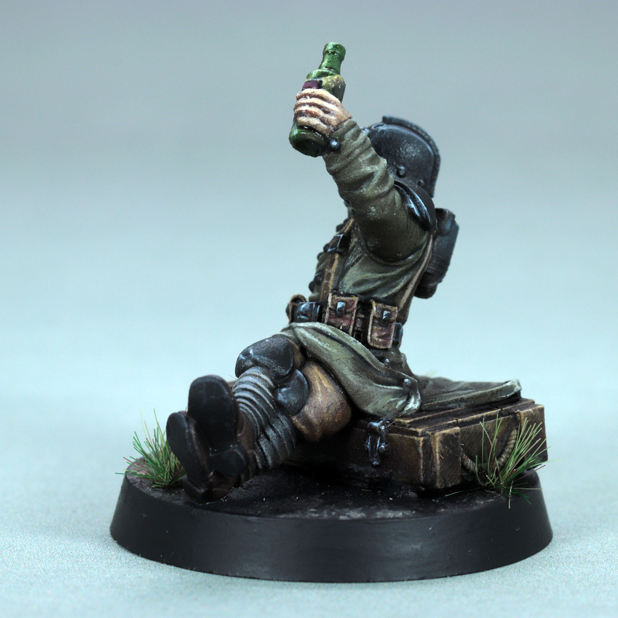 Painted Death Korps of Krieg Miniature, Painted Drunk Krieg Miniature ...