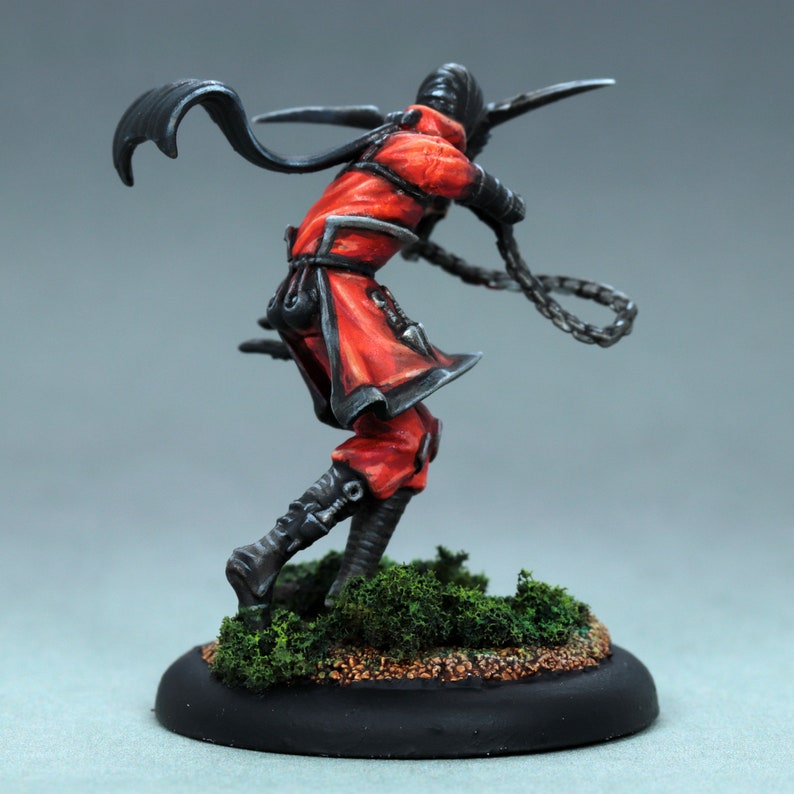Painted Rogue Miniature, Painted D&d Ninja Miniature, Paint Assassin ...