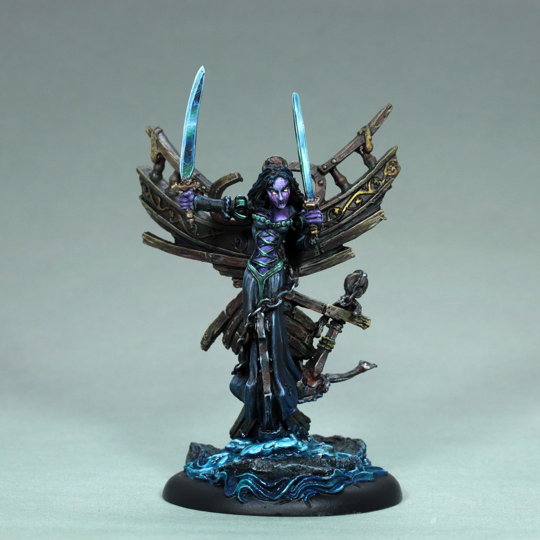 Painted Razig Solo, Painted Dark Maiden Miniature, Painted Dnd Ghost ...