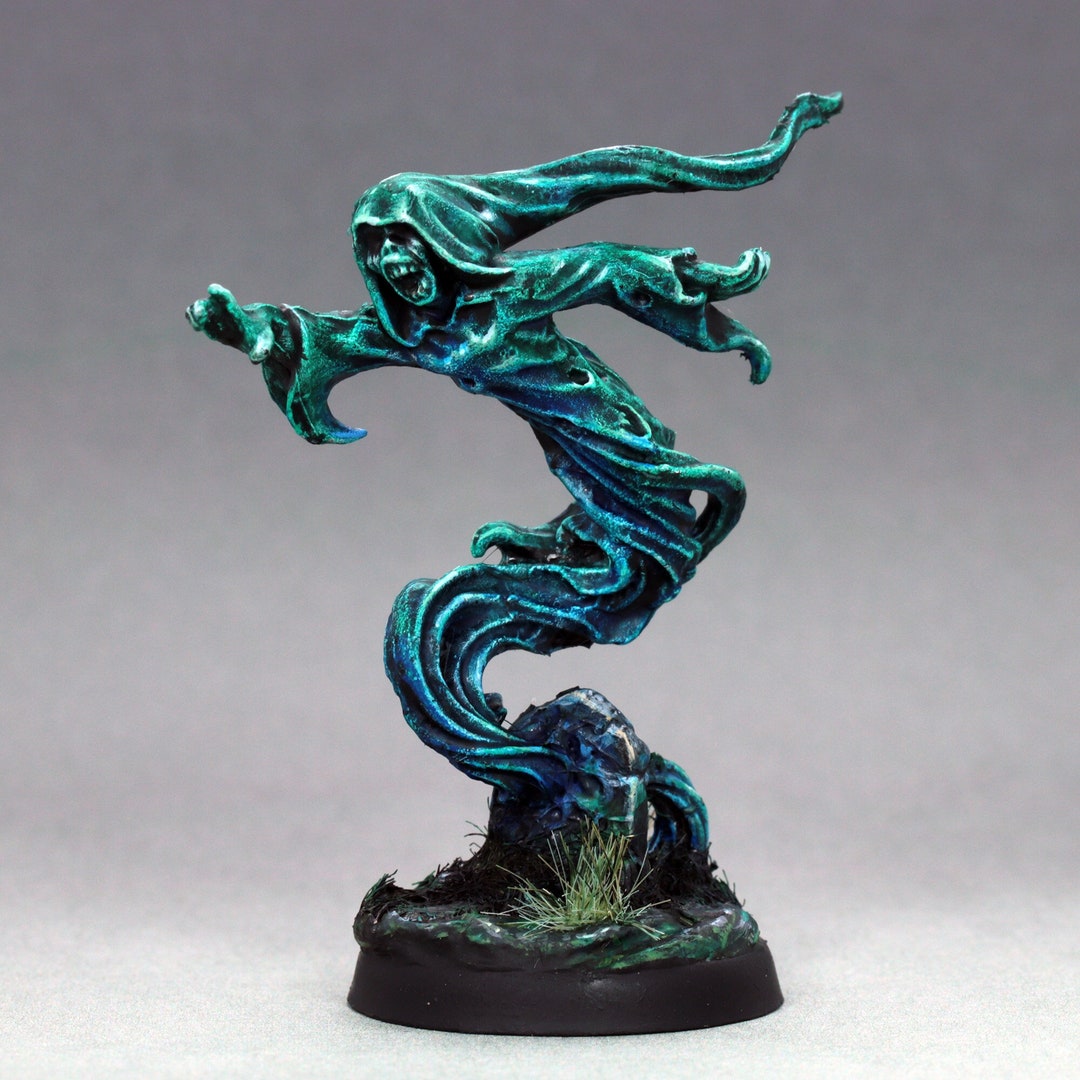 Painted Dnd Ghost Miniature, Painted Wraith Miniature, Painted Hypnotic ...