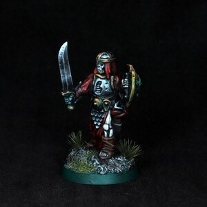 Painted D&D Skeleton Miniature, Painted Skeleton With Scimitar and ...