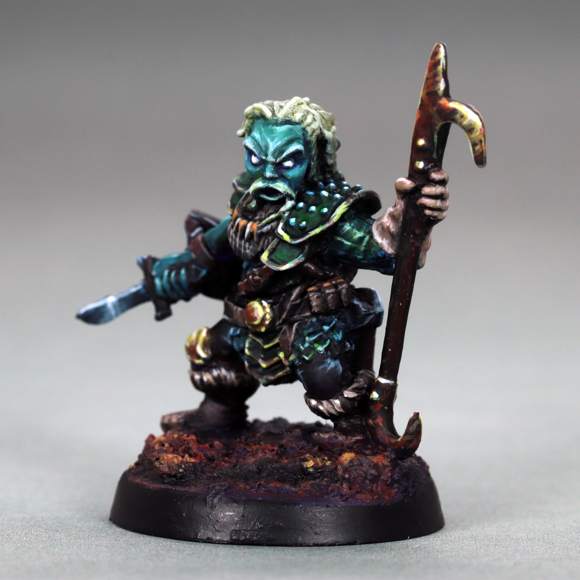 Painted Derro Captain Miniature, Painted Dnd Dwarf Miniature, Painted ...