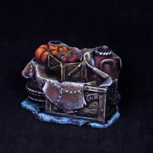 Painted Market Stall Miniature, Painted Dungeons and Dragons Furniture ...