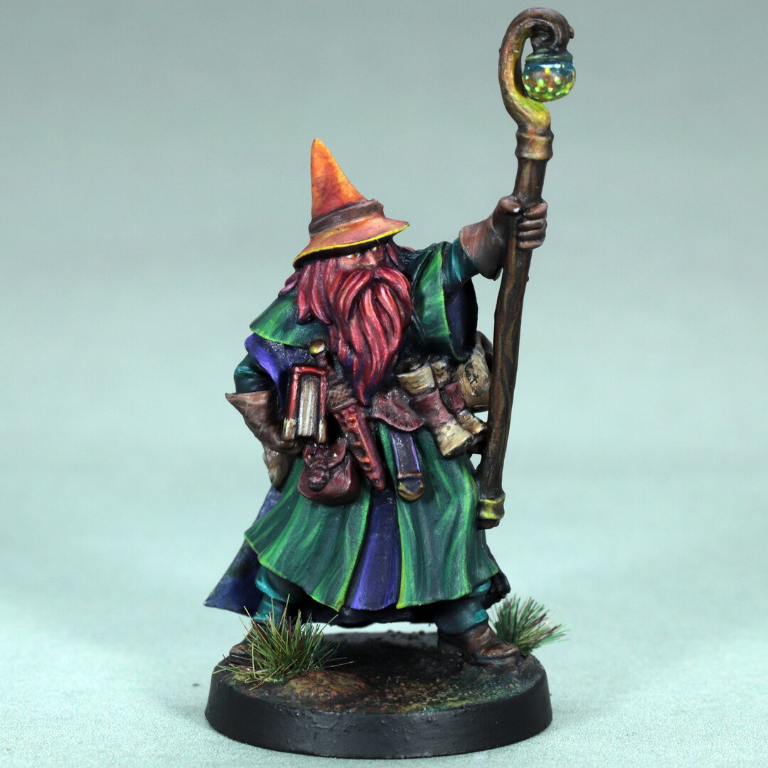 Painted Luwin Phost, Painted Wizard Miniature, Painted Dnd Miniature ...