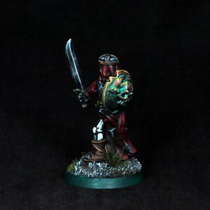 Painted D&D Skeleton Miniature, Painted Skeleton With Scimitar and ...
