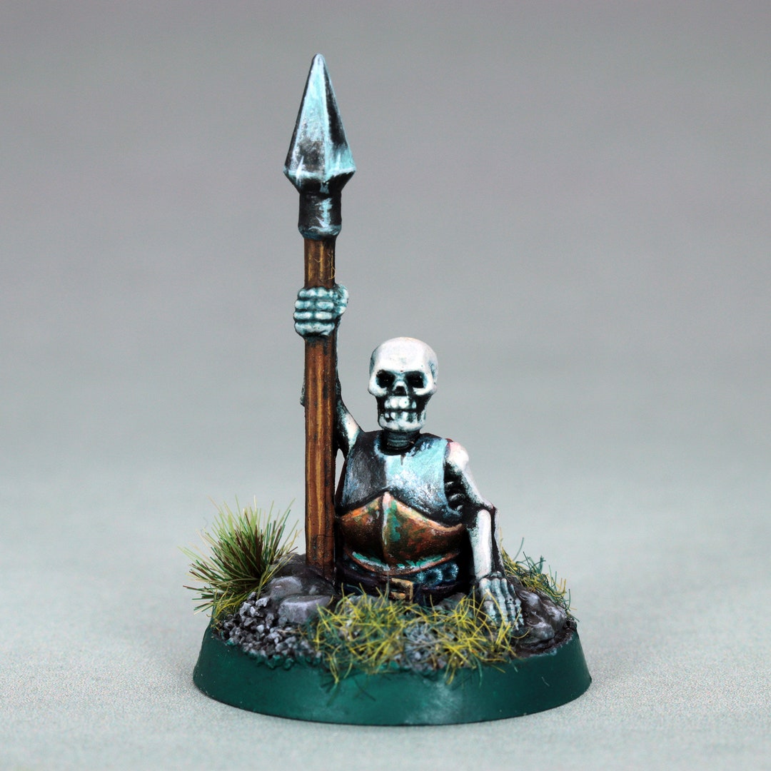 Painted Dnd Skeleton Miniature, Paint Skeleton Miniature,paint Dungeons ...