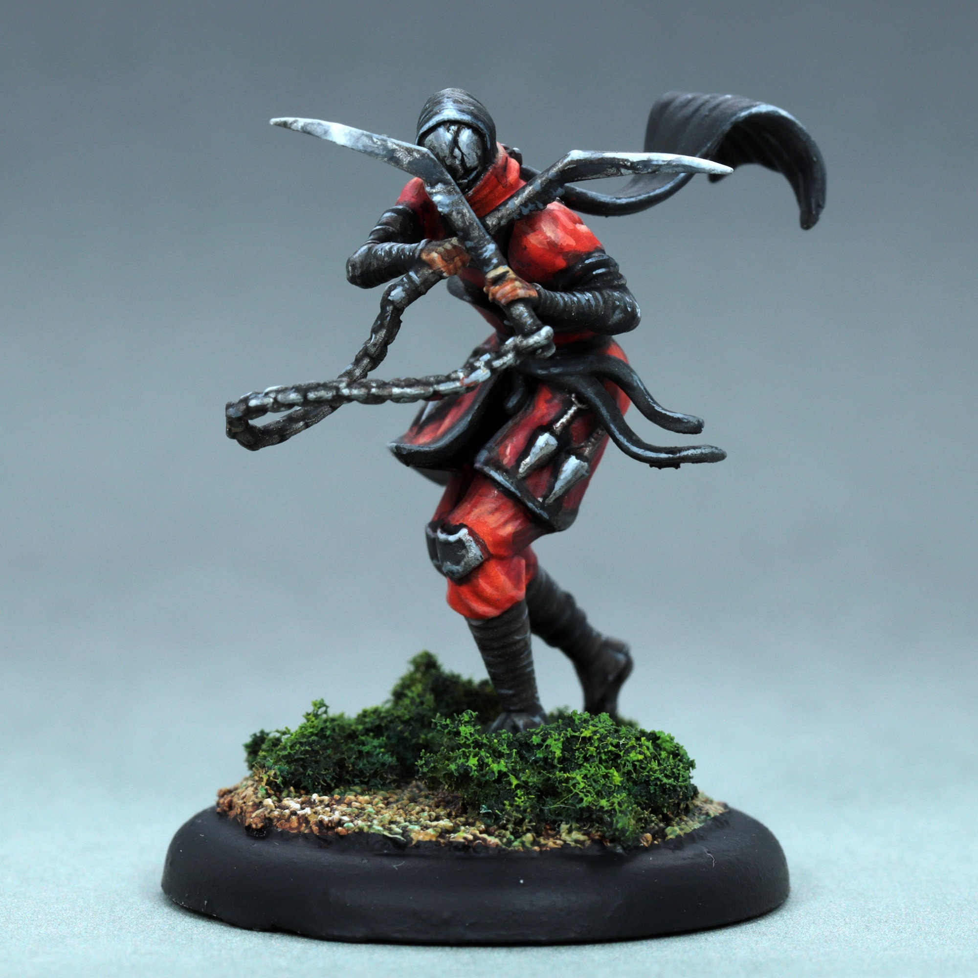 Painted Rogue Miniature, Painted D&d Ninja Miniature, Paint Assassin ...