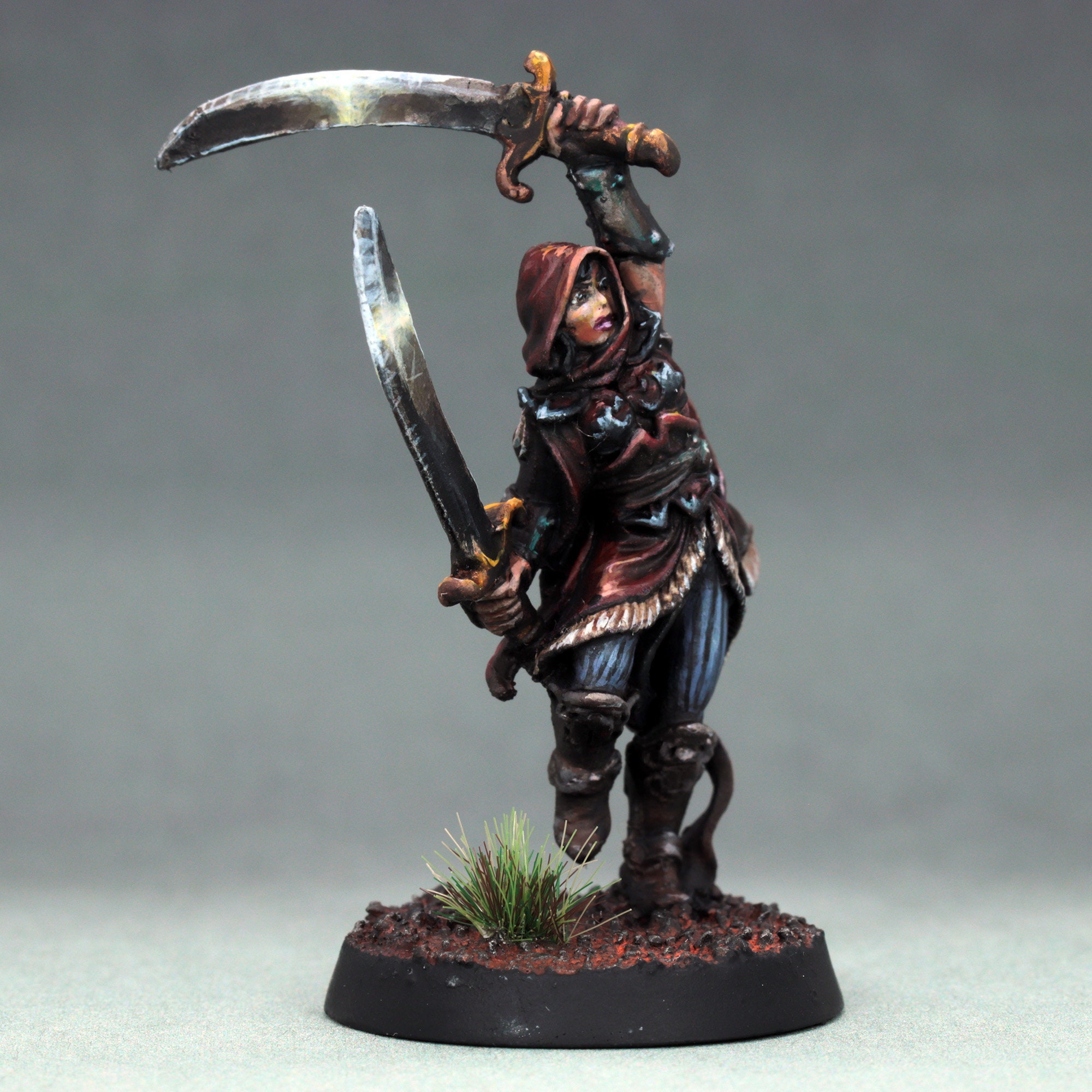 Painted Female Human Ranger Miniature, Paint D&D Hero Ranger, Painted ...
