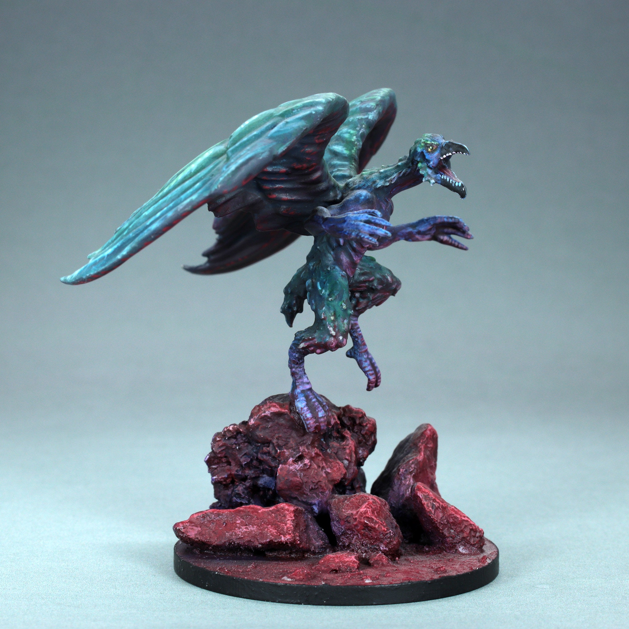 Painted Vrock Miniature, Painted Dnd Devil Miniature, Painted Demon ...