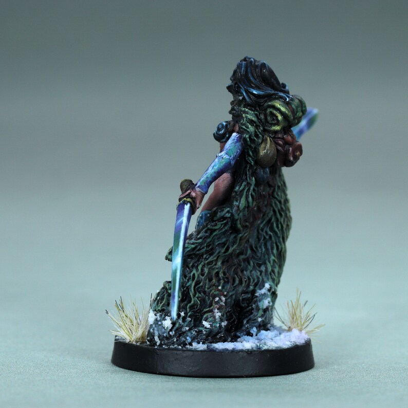 Painted Female Human Miniature, Painted Dnd Female Warrior, Painted Two ...