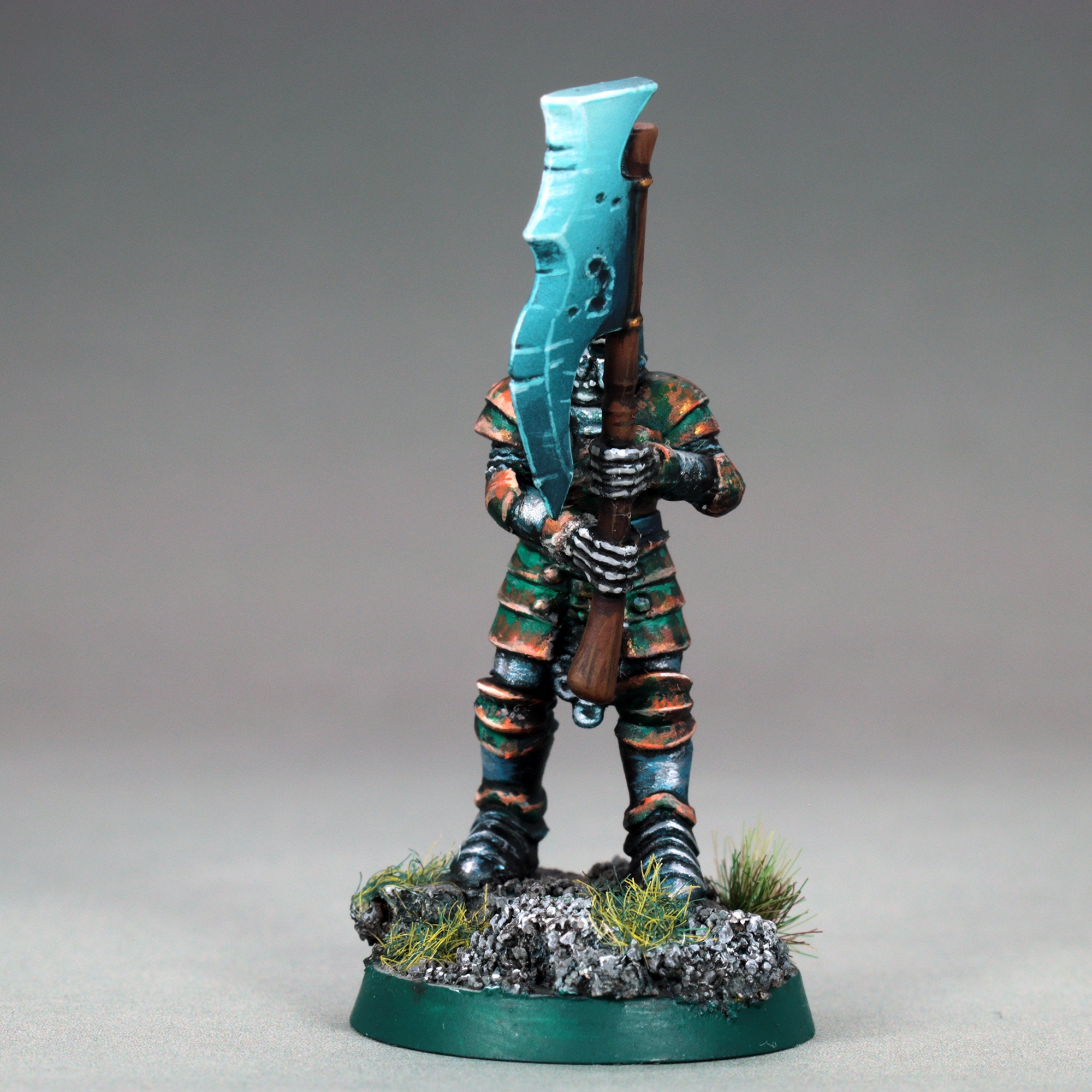 Painted Dnd Skeleton Champion, Paint Skeleton Miniature With Greataxe ...