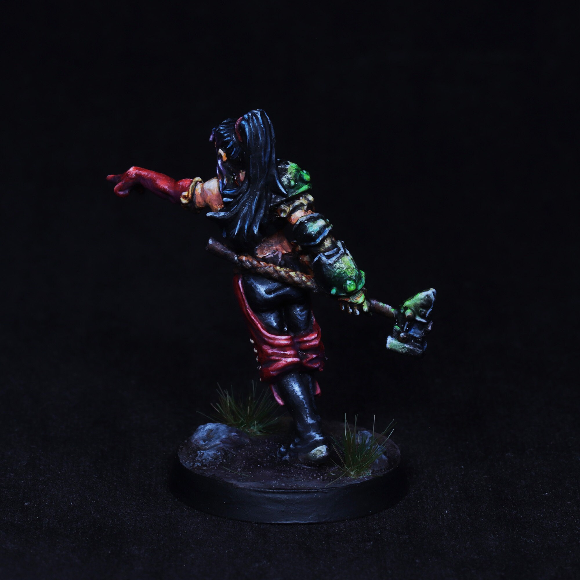 Painted Female Barbarian Miniature, Painted Dnd Female Miniature ...