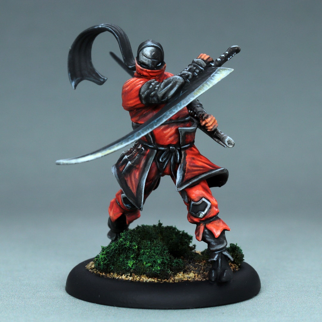 Painted Assassin Miniature, Painted Misaki Crew Malifaux, Painted D&d ...