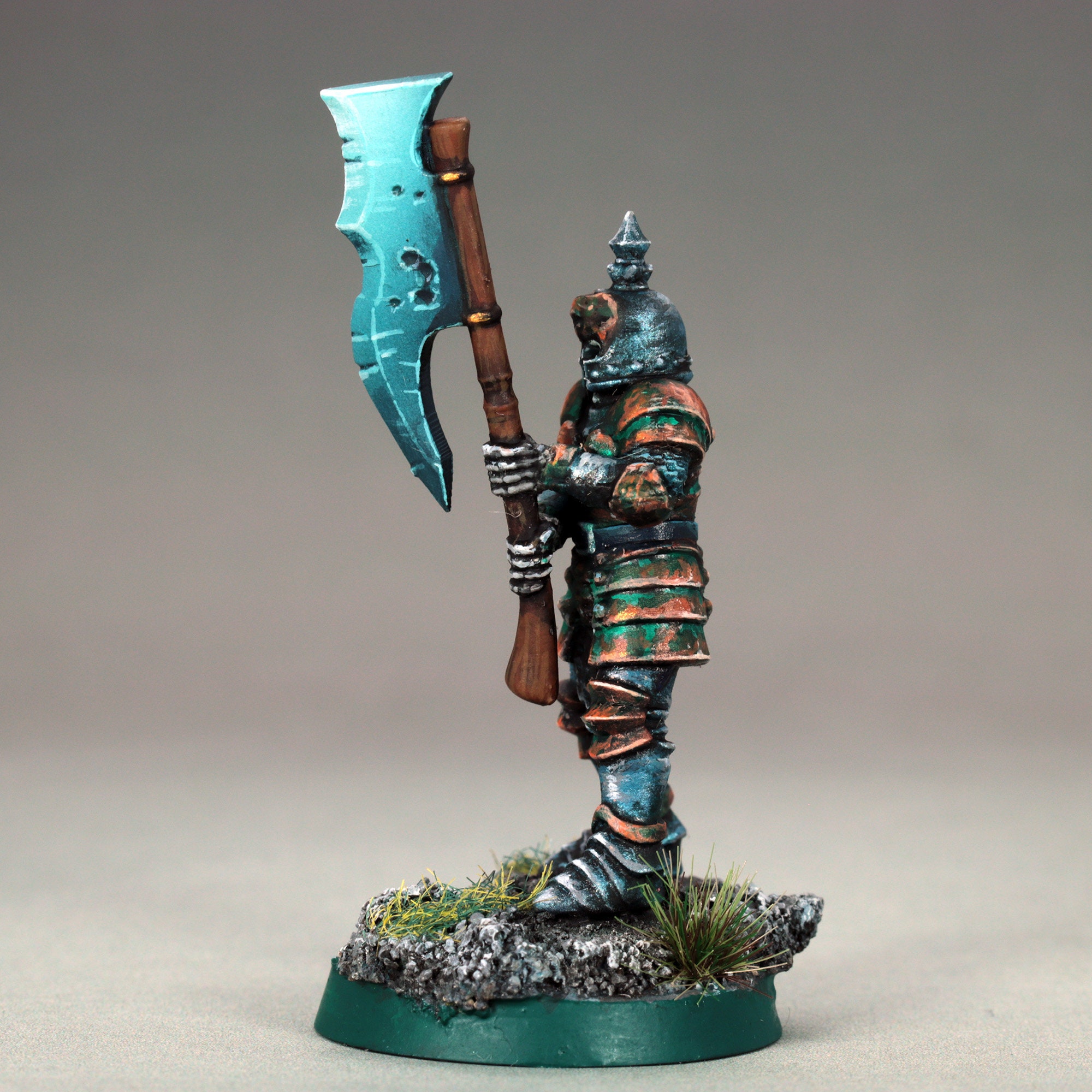 Painted Dnd Skeleton Champion, Paint Skeleton Miniature With Greataxe ...