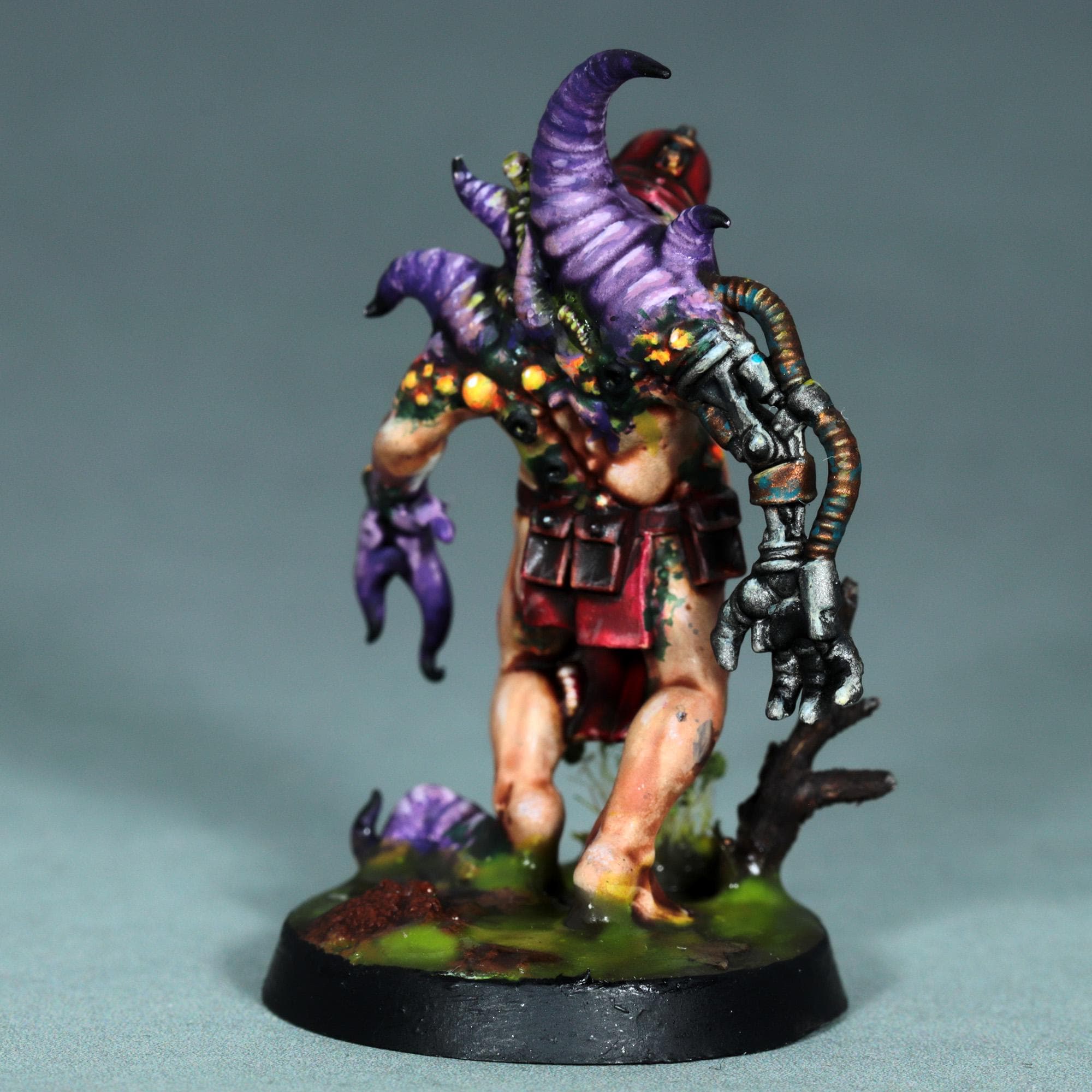 Painted Adeptus Mechanicus Poxwalker Miniature, Painted Skitarii ...