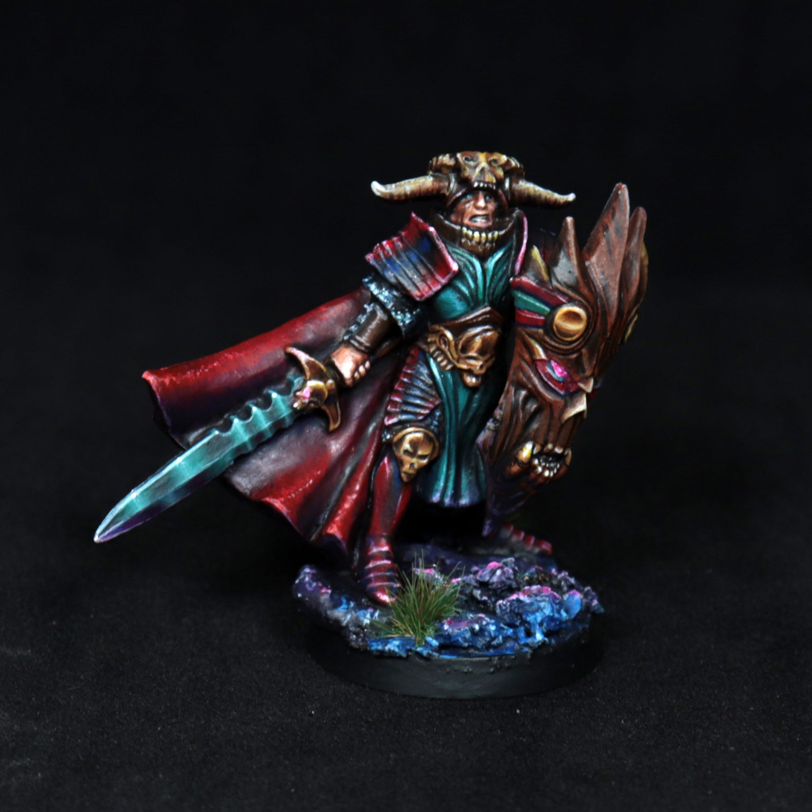 Painted Antipaladin Miniature, Painted D&d Warrior Miniature, Painted ...