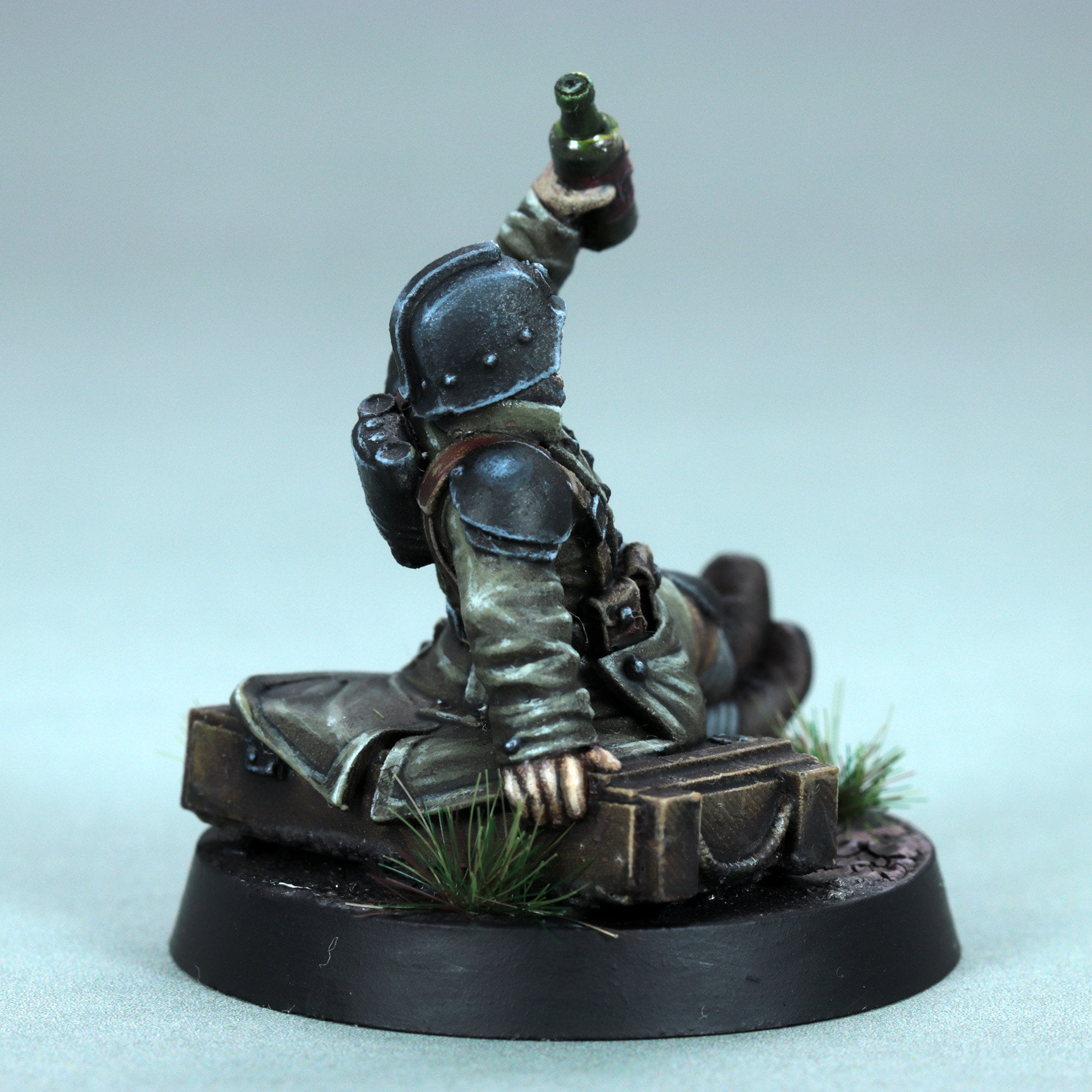 Painted Death Korps of Krieg Miniature, Painted Drunk Krieg Miniature ...