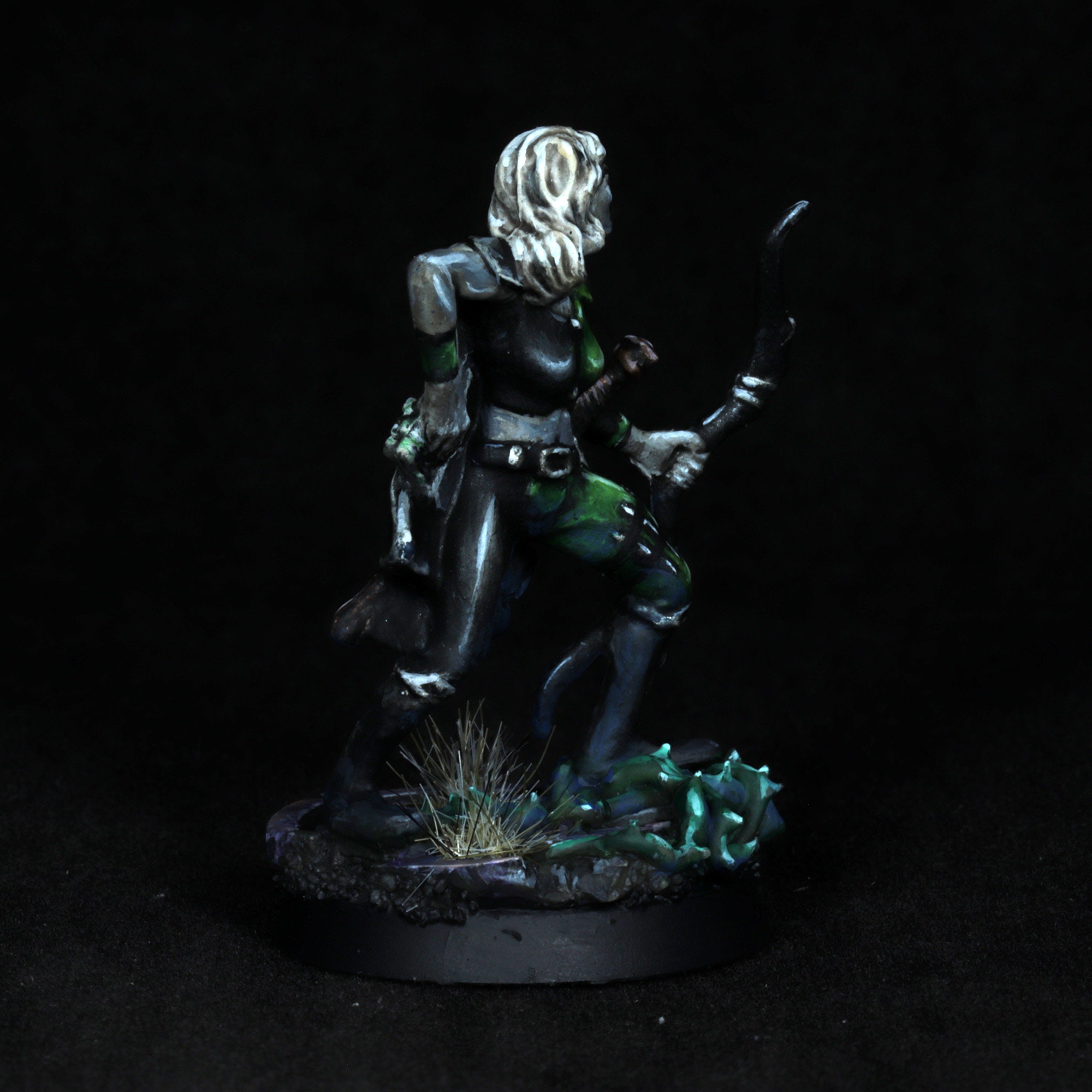 Painted Female Half Drow Miniature,paint D&D Half-drow Miniature ...