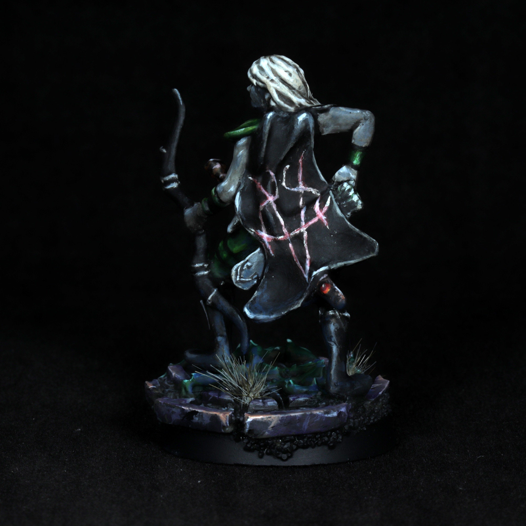 Painted Female Half Drow Miniature,paint D&D Half-drow Miniature ...