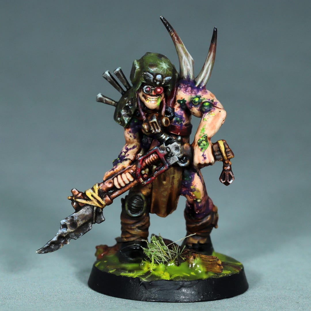 Painted Cadia Poxwalker Miniature, Painted Nurgle Poxwalker Astra ...