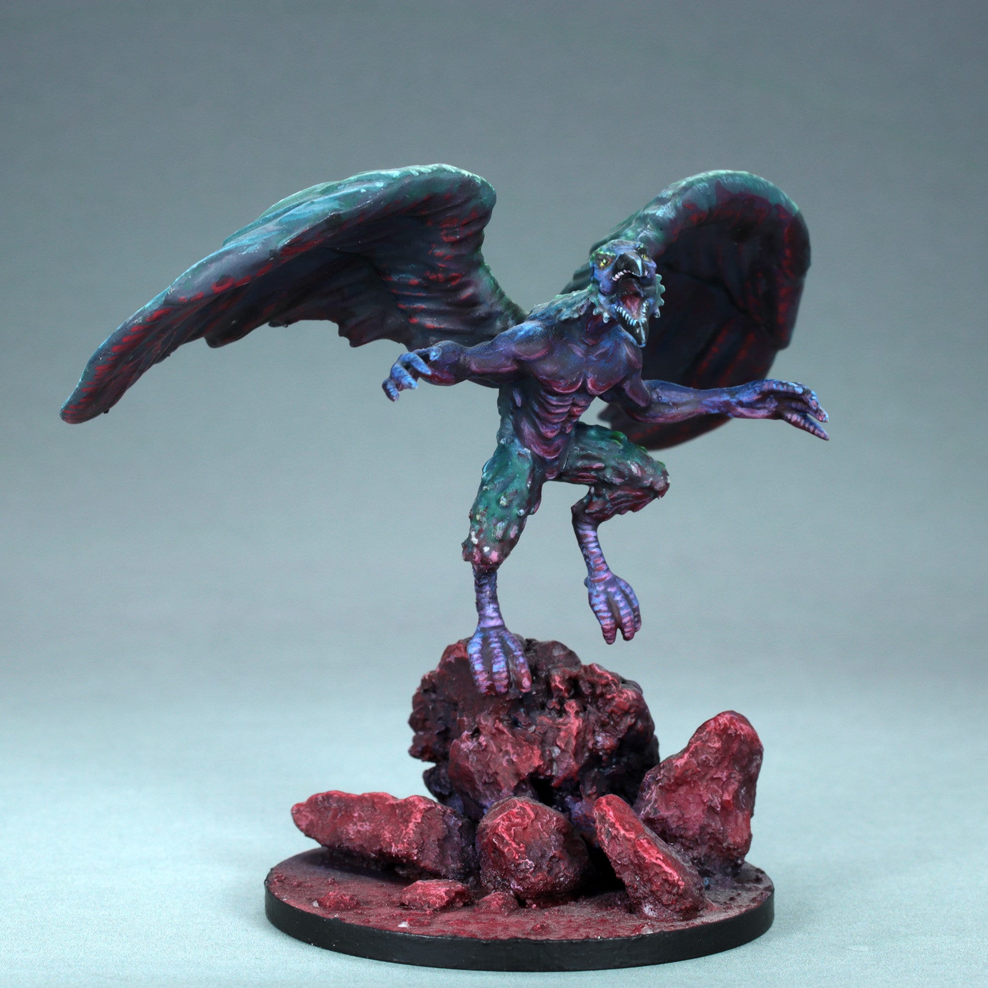 Painted Vrock Miniature, Painted Dnd Devil Miniature, Painted Demon ...