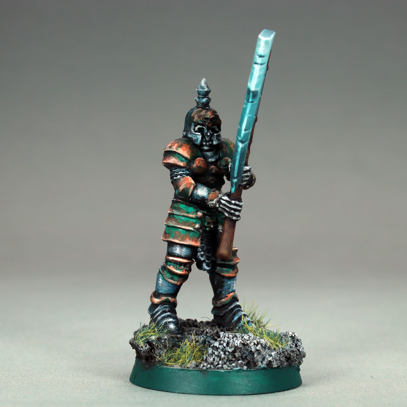 Painted Dnd Skeleton Champion, Paint Skeleton Miniature With Greataxe ...
