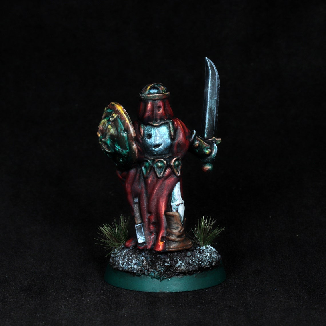 Painted D&D Skeleton Miniature, Painted Skeleton With Scimitar and ...