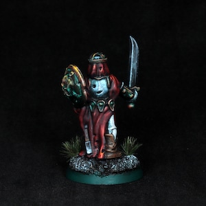 Painted D&D Skeleton Miniature, Painted Skeleton With Scimitar and ...