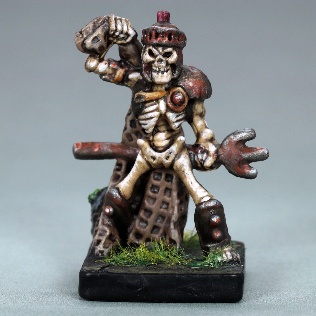 Painted Skeleton With Net, Painted Dnd Skeleton Miniature,painted ...