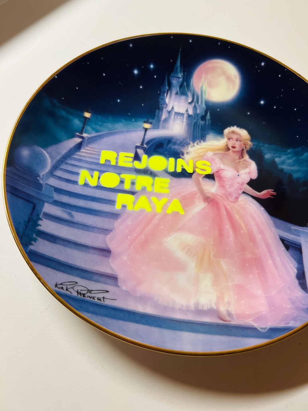 Plate With the JOIN OUR RAYA Stencil - Etsy
