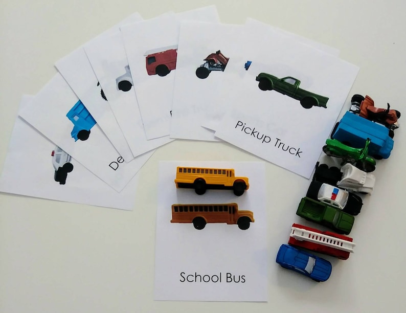 Montessori Printable Figure Matching Flash Cards Safari Toob on the ...