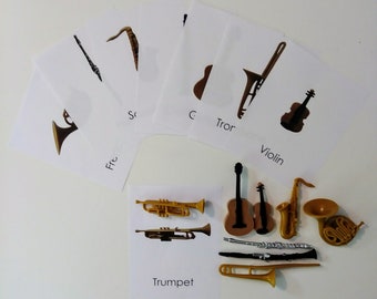 Montessori Printable Figure Matching Flash Cards Safari Toob - Etsy