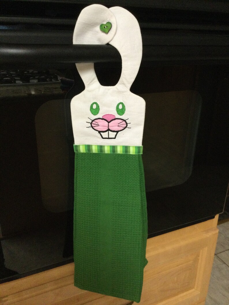 Easter Bunny Hanging Dish Towels - Etsy