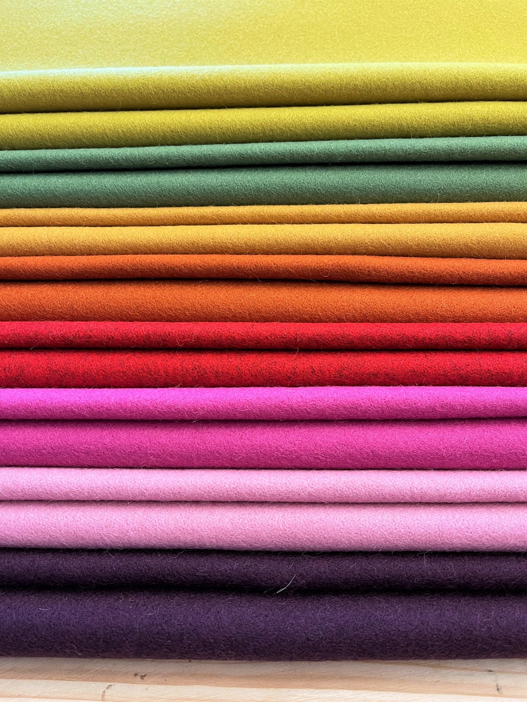 NEW RANGE - Classic Melton 100% Wool Fabric. 60 COLOURS! Upholstery ...