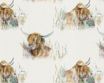 Fabric highland cow | Etsy