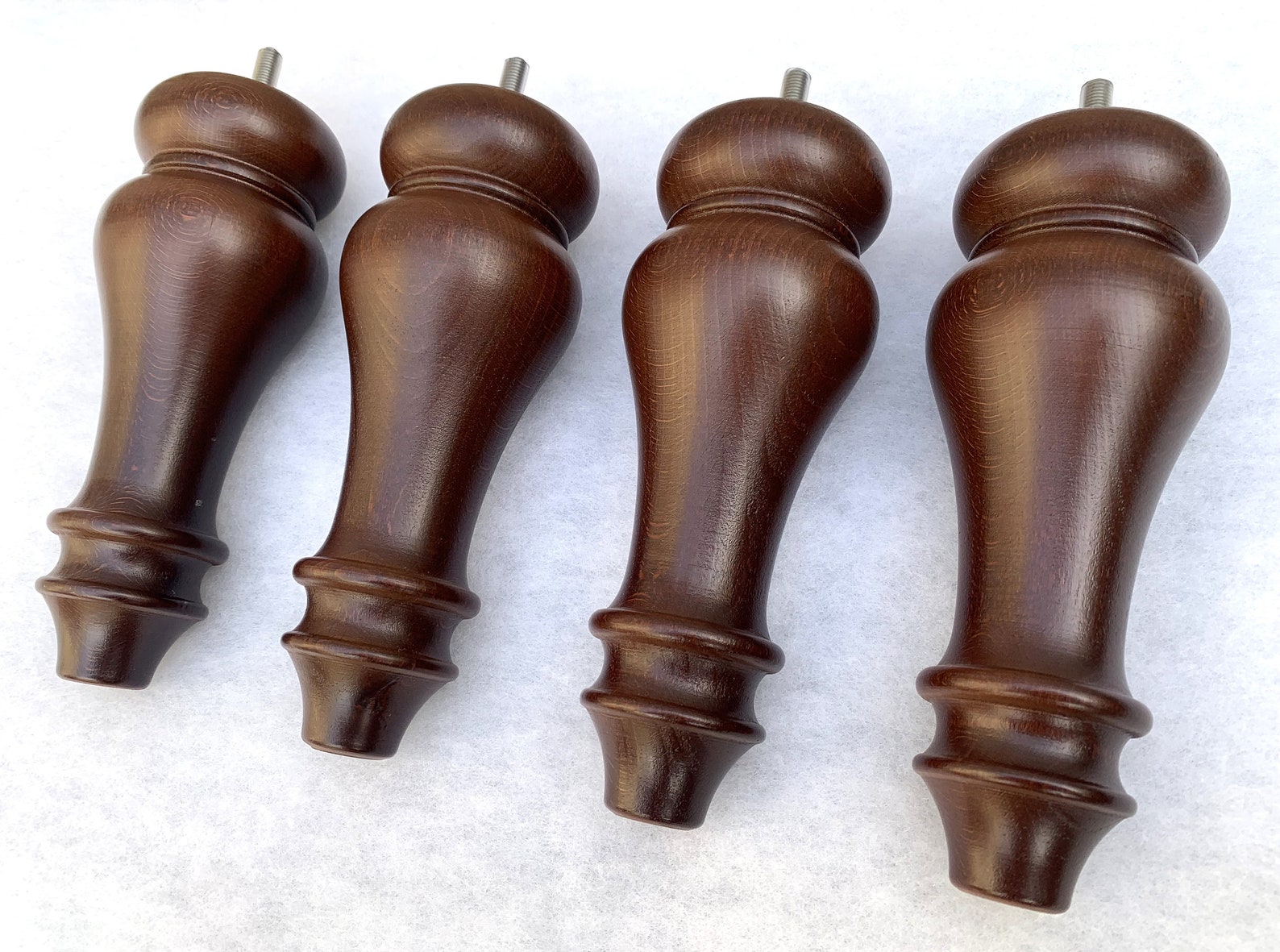 New Tall 225mm Solid Raw Beech Wood / Wooden Feet / Legs. Suitable for ...