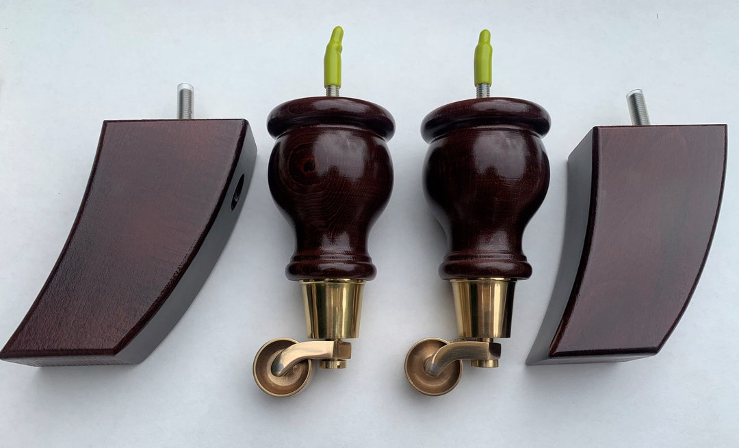 New Solid Wood Front and Back Furniture Feet / Legs for Sofas ...