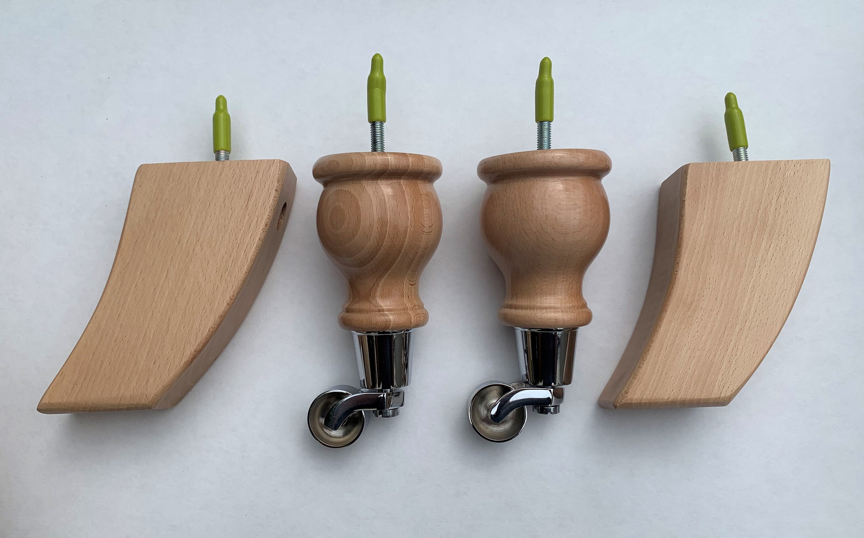 New Solid Wood Front and Back Furniture Feet / Legs for Sofas ...