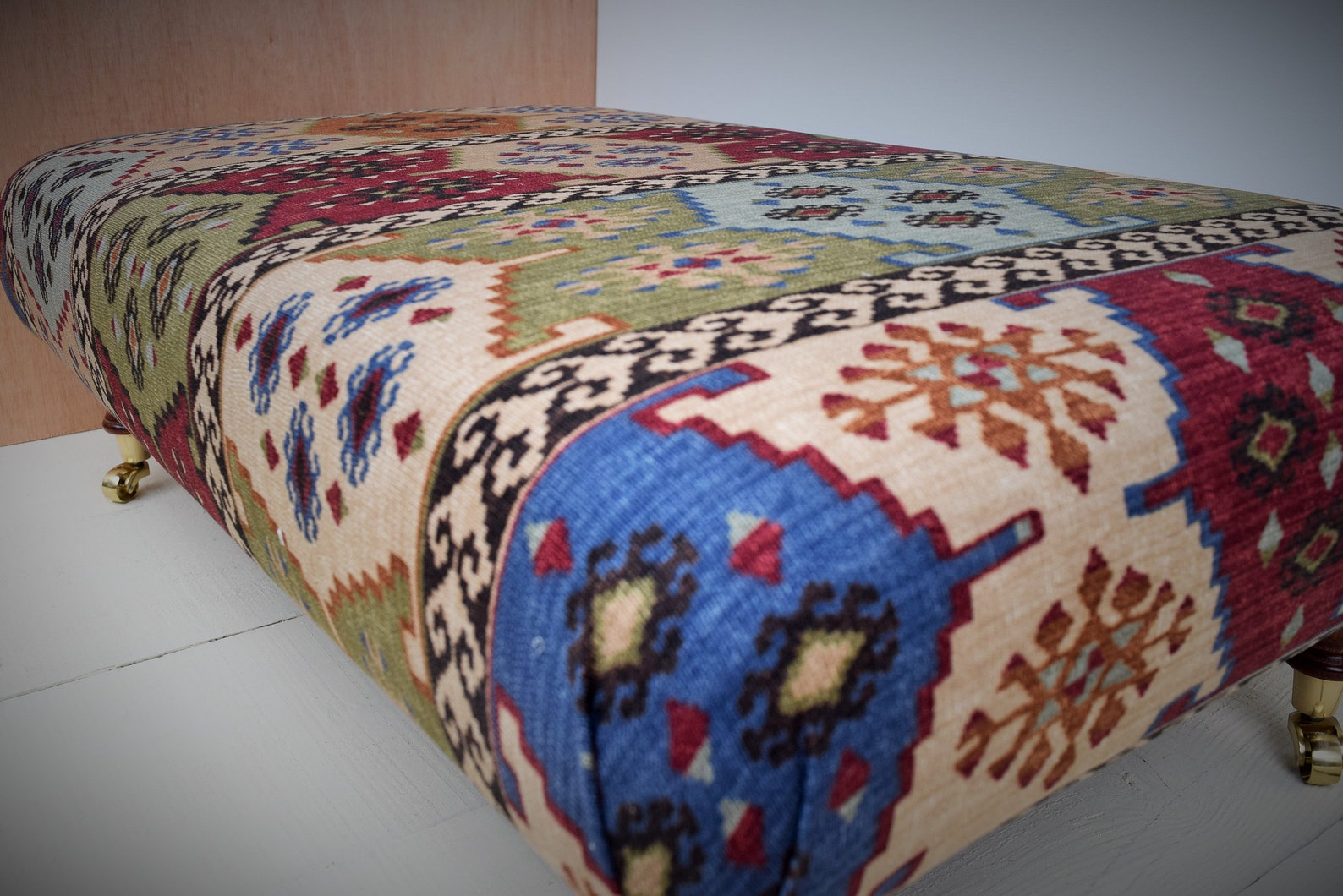 NEW Handmade Footstool in Warwick Anthropology Fabrics 3 - Etsy UK