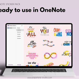 Onenote Digital Stickers, Daily Planner Stickers, Pre-cropped, Calendar ...