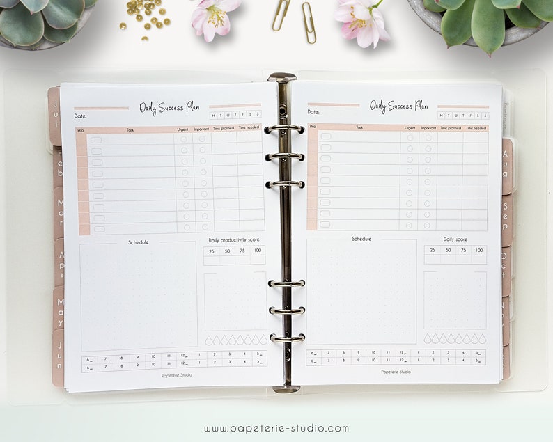 DAILY PLANNER Printable Printable Day Planner Planner Page for Daily ...
