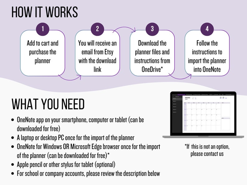 Onenote Planner 2024 Personal One Note Template Customizable Weekly ...