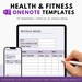 Onenote Health and Fitness Templates: Track, Plan, & Crush Your Health ...