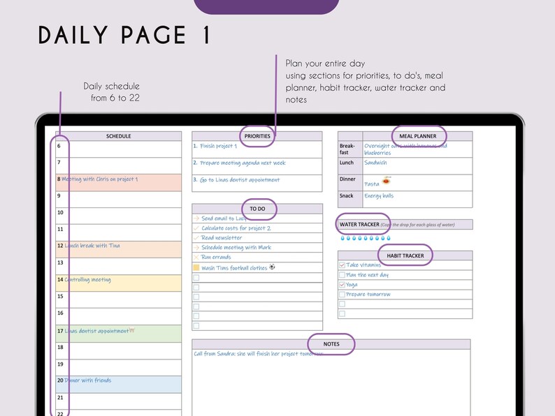 Onenote Planner Aug 2023-dec 2024 Monday Start Minimalist Digital ...