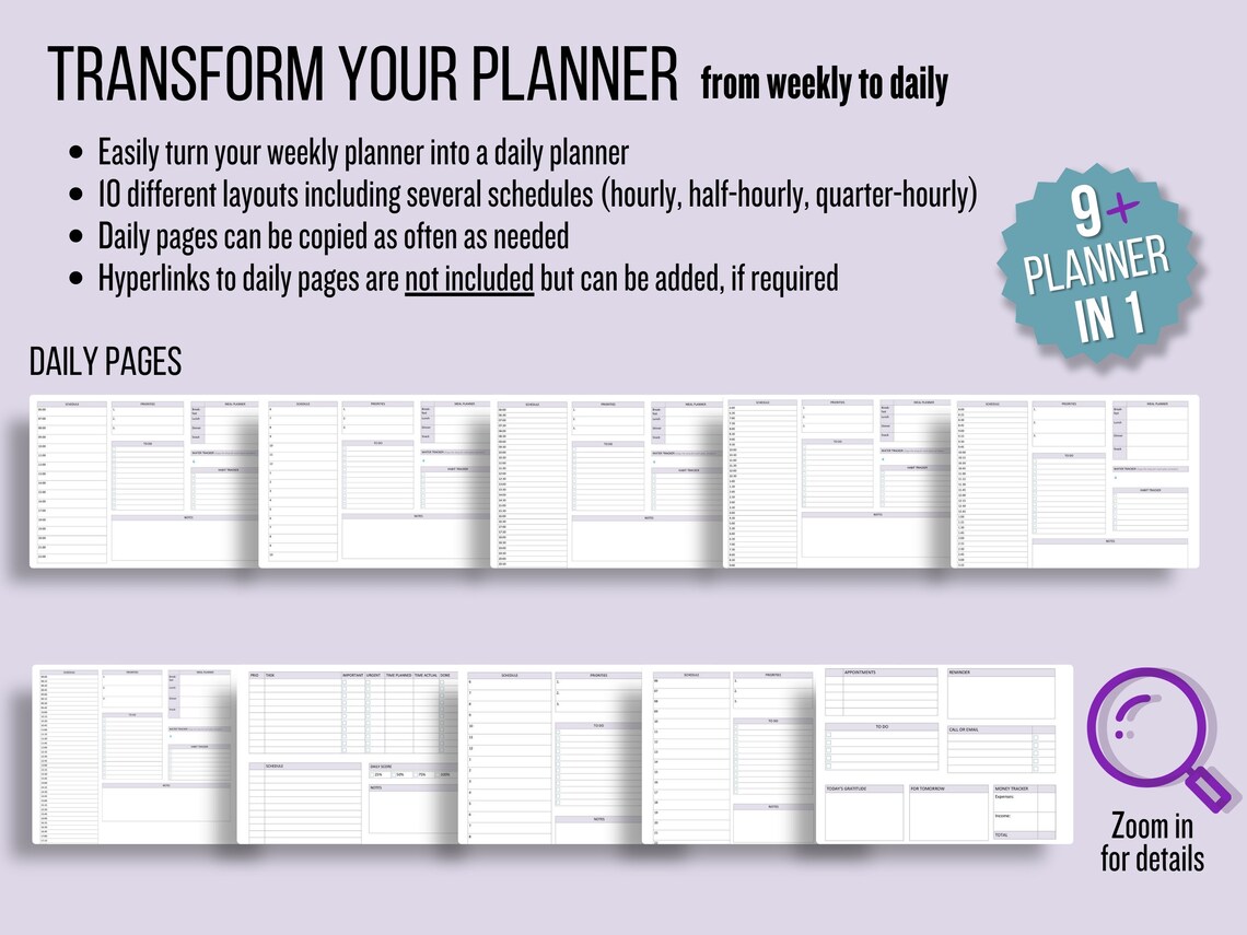 Onenote Planner 2024 Personal One Note Template Customizable Weekly ...