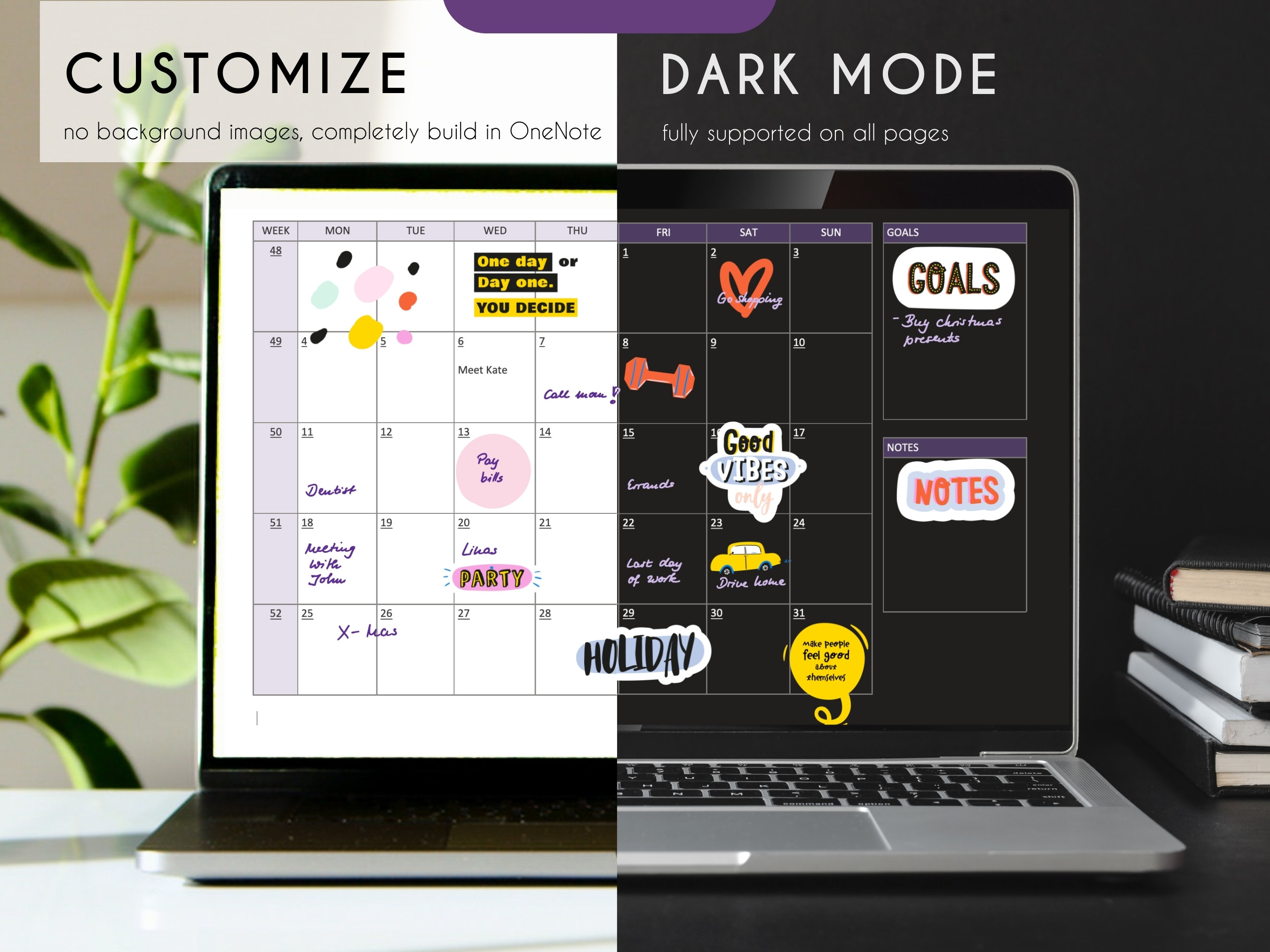 Onenote Digital Planner 2024 Daily Planner Hyperlinked and Dated Sunday ...