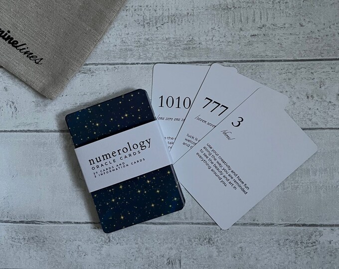 Numerology Oracle Cards Angel Numbers Number Sequences - Etsy