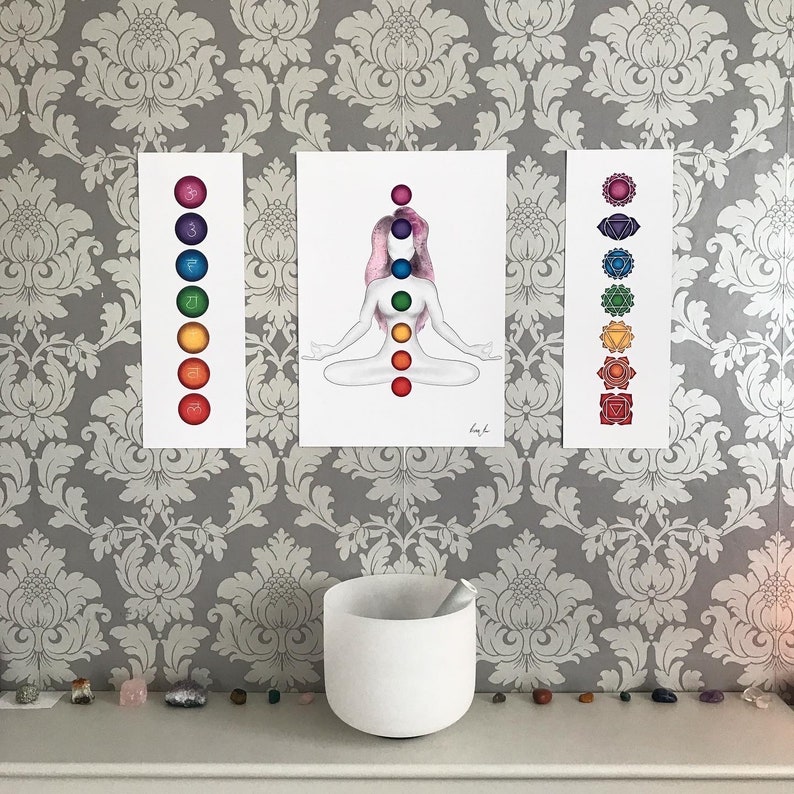 Chakra Posters Meditation Chakra Art Chakra Prints - Etsy UK