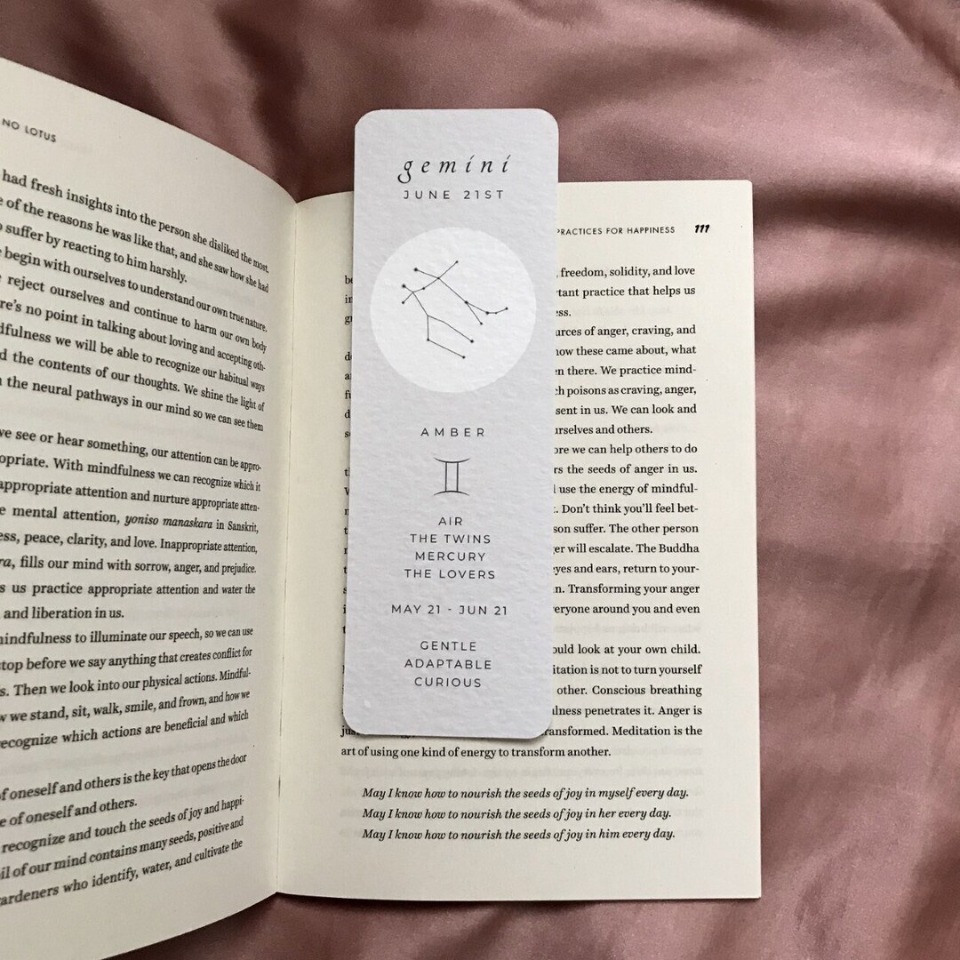 Personalised Zodiac Bookmarks - Sun Sign - Constellation - Star Sign ...