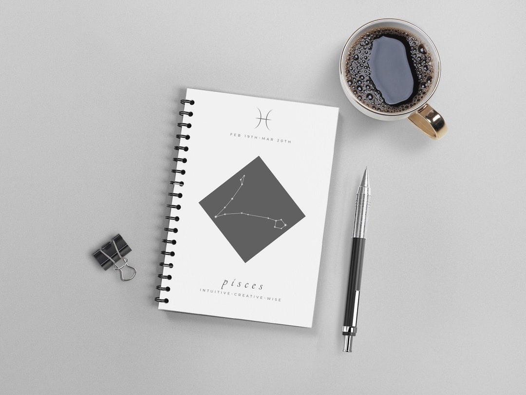 Personalised Zodiac Spiral Notebook - Journal - Horoscope - Astrology ...